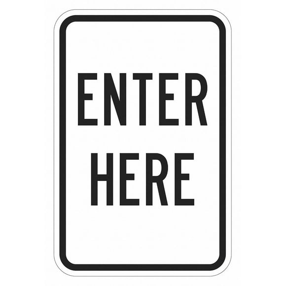 Enter Here Sign