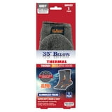 35° Below Thermal Insulated Crew Socks, Gray, Unisex, Small/Medium, 1 ...