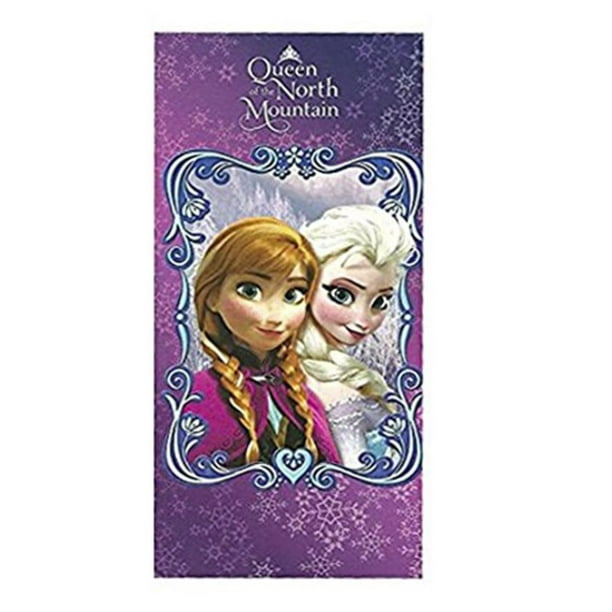 Disney Frozen Princesses Beach Towel Anna and Elsa Bath Towel - Walmart.com