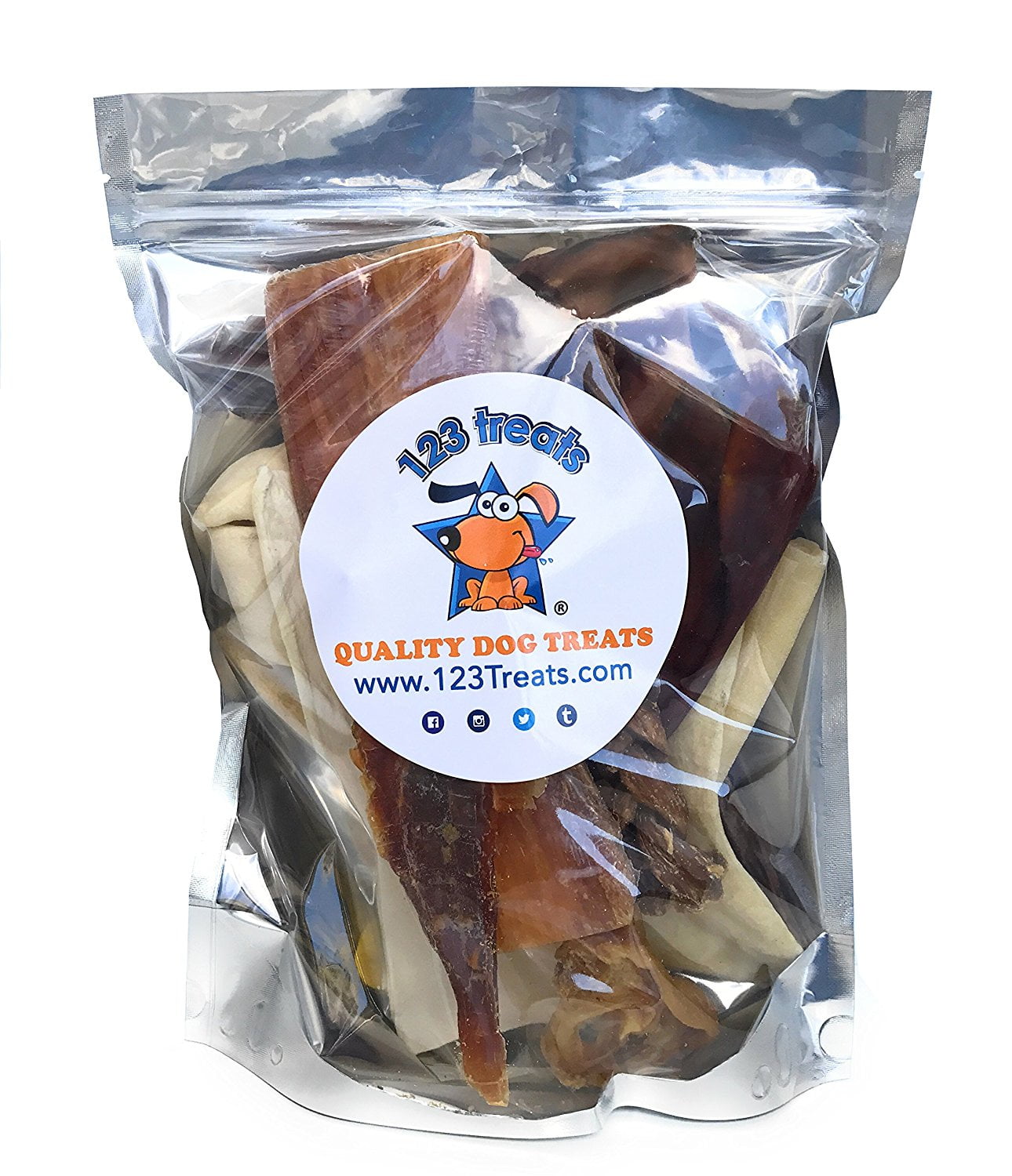Premium Assorted Dog Chews - 1 Pound Delicious Natural Chews for Dogs ...
