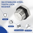 CRKMGS-NPT Pipe Plug Fitting, 304 Stainless Steel NPT3/8 Male Outer Hex ...