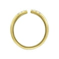 Keepsake Diamond-Accent Open Bypass Stacking Ring in 18K Yellow Gold ...