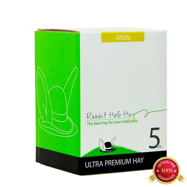 Rabbit Hole Hay, Ultra Premium Alfalfa; 5lb box - Walmart.com