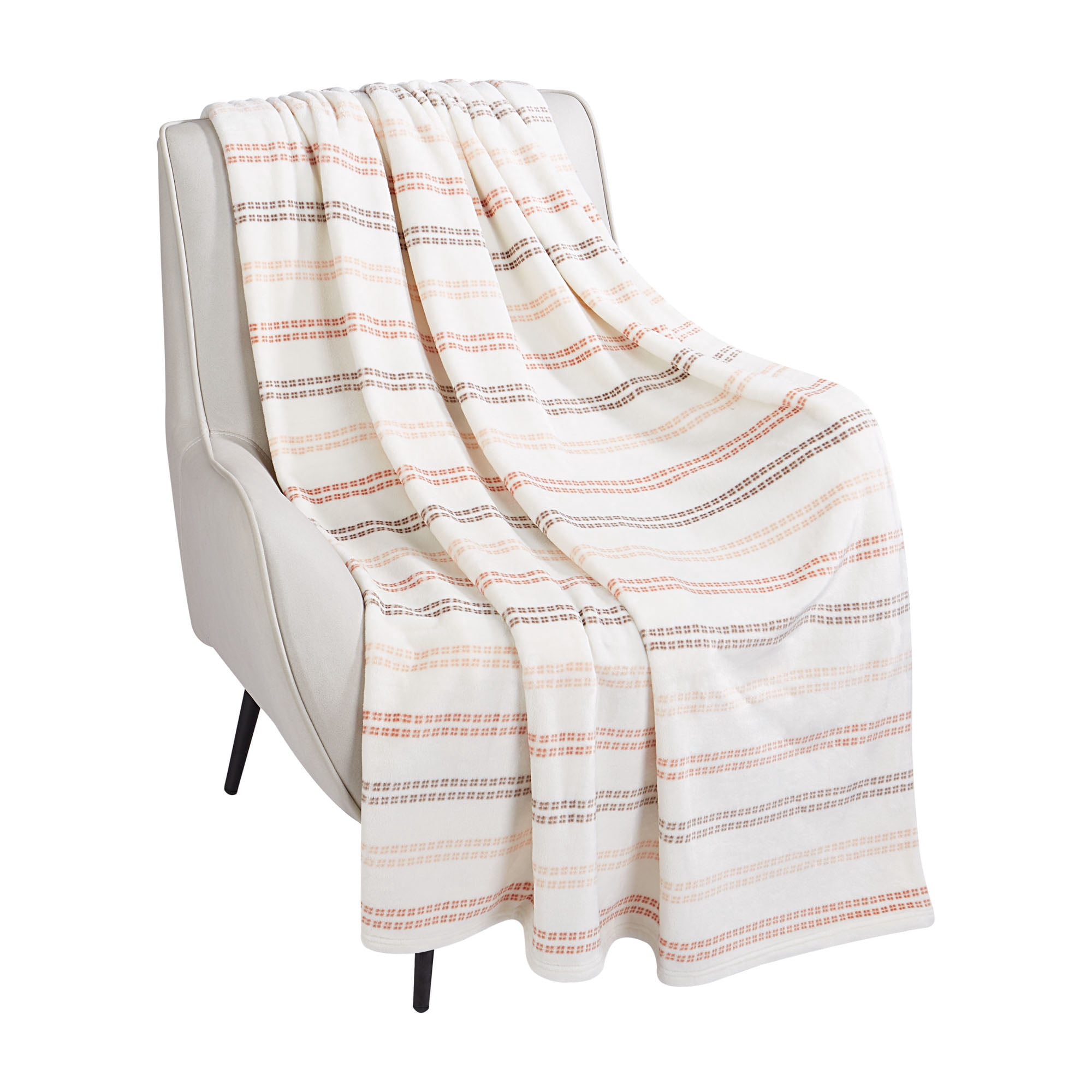 Click here for Hometrends Velvet Plush Craft Stripe Polyester Thr... prices