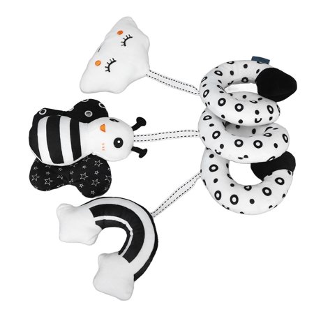 Car Toys, Hanging Rattles Activity Pram Spiral Plush Toys For Car ...