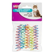 SPRING PARK 10 Pack Cat Spring Toy Plastic Colorful Coil Spiral Springs ...