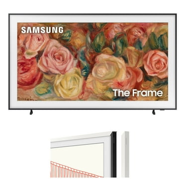 Samsung 50-in LS03D The Frame Smart TV Bundle with Modern Teak Bezel ...