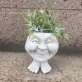 Fun and Colorful Unique Muggle Face Resin Succulent Plant Planter Pot ...