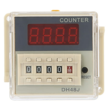 LED Counter Relay, 4-Bit Led Display Large Contact Capacity Counter ...