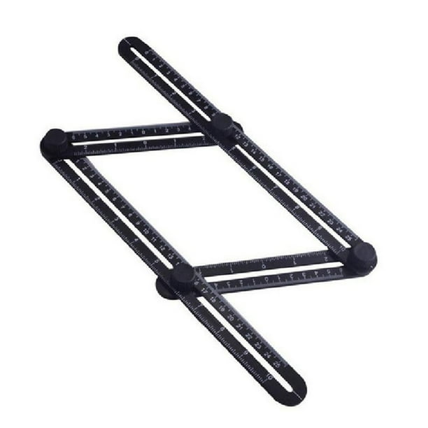 Bean_Drawing Ruler Office Multifunction Multi-angle Drawing Ruler Four ...