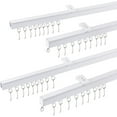 Miumaeov Ceiling Mount Curtain Track Kit with Hooks, Small Size for ...