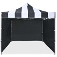 TEXINPRESS 10'x10' Commercial Pop-Up Canopy Tent with Side Walls, Black ...