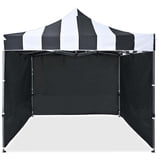 TEXINPRESS 10'x10' Commercial Pop-Up Canopy Tent with Side Walls, Black ...