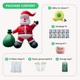 26FT Inflatable Santa Claus with 680W Air Blower Large Santa for ...
