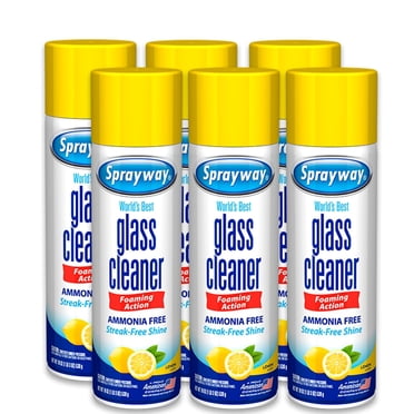 Sprayway Glass Cleaner, 23 oz, Foaming Action, Quick Drying, Effective ...