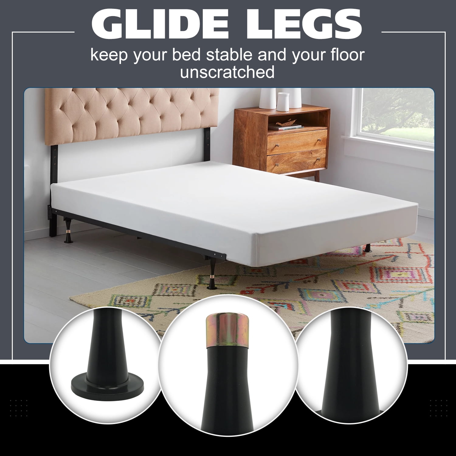 Bed legs without wheels store