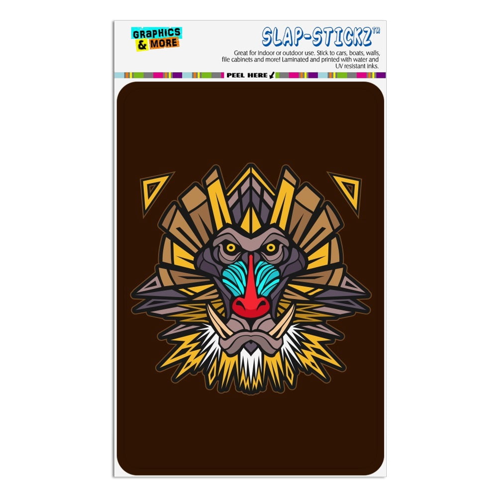 Mandrill Baboon Face Monkey Primate Home Business Office Sign - Walmart.com