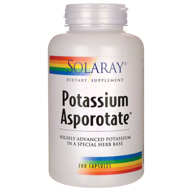 Solaray Potassium Asporotate 99 mg 200 Caps - Walmart.com