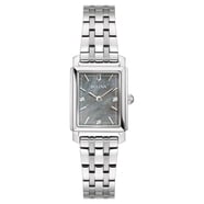Bulova Women's Marine Star Diamonds Blue Mother of Pearl Watch 96R215 ...