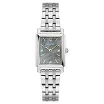 Bulova Women's Marine Star Diamonds Blue Mother of Pearl Watch 96R215 ...