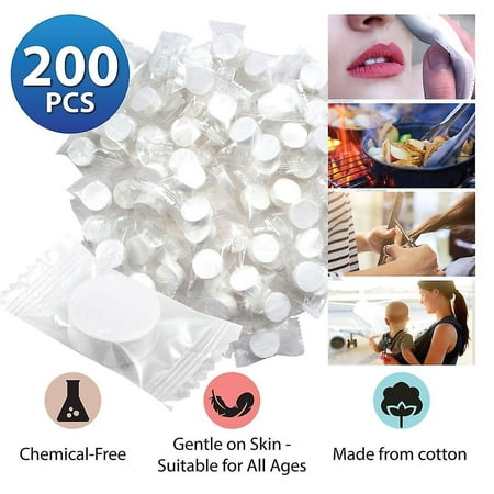 200 Pieces Compressed Towel Disposable Drying Towels In The Form Of ...