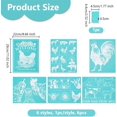 6Pcs Self-Adhesive Silk Screen Printing Stencil with 1Pc PET Baking ...
