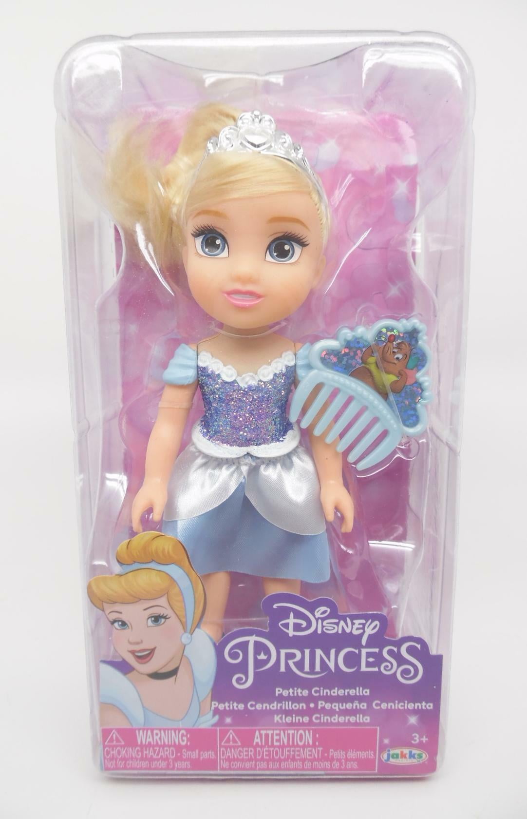 Disney Princess Petite 5-Piece Cinderella Doll Set with 6" Doll ...