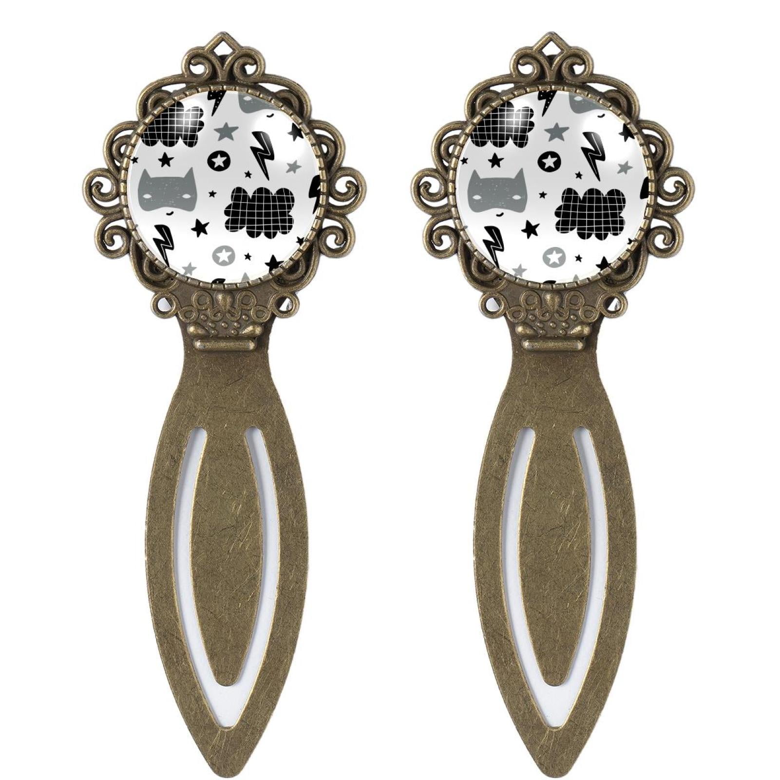 Bookmark Gift Box Set Vintage Bookmarks Page Holder with Crystal Glass ...