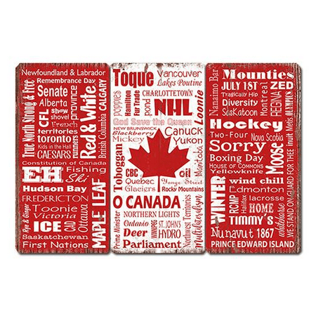 Local Canada Wooden Sign Wall Decor | Walmart Canada