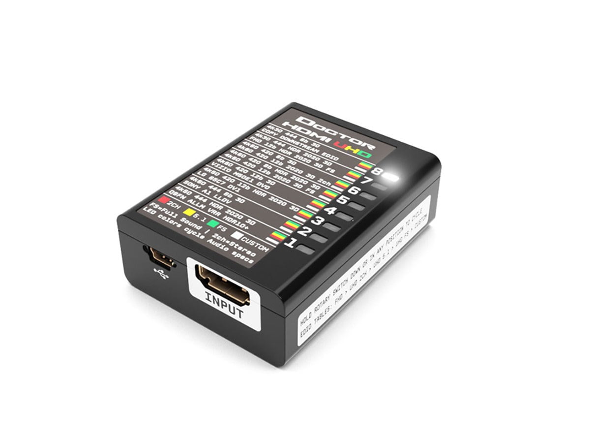 HDFury - Dr HDMI 4K - 18Gbps EDID Manager with 8 FHD Banks, 24 UHD ...