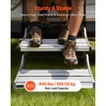 KFFKFF Electric Retractable RV Steps, 2-Step Design, 440 lbs Capacity ...