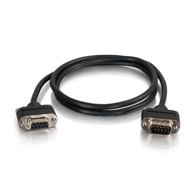 35 ft. Serial RS232 DB9 Null Modem Cable with Low Profile Connectors M ...