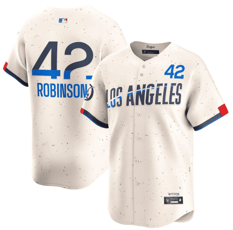 Camiseta clásica de béisbol de Jackie Robinson de Los Angeles Dodgers ...