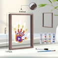 CHERRY CHEERS Family Handprint Kit DIY Craft Keepsake Wood Frame with 4 ...