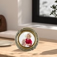 5.7" Gold Resin Round Picture Frame, for 3.7" Photo Wall Decorative for ...