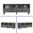 ModFusion Old-School Dark Gray TV Stand, 65" Wide Top for 70 inch TV ...