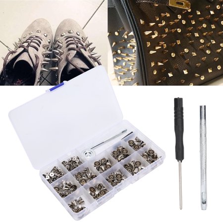 Wchiuoe Leather Rivets Craft Rivet Kit Punk Rivets For DIY Crafts ...
