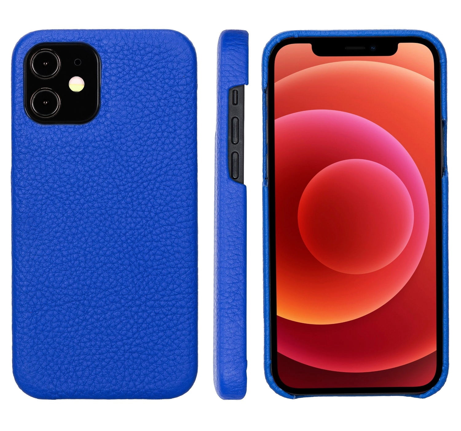 Apple iPhone 12 / 12 Pro Handcrafted Full Grain Leather 360° Slim Case ...