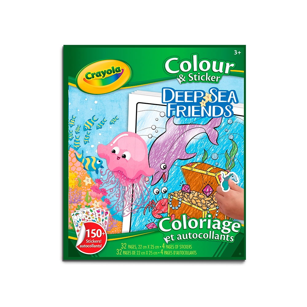 Crayola : Colour & Sticker / Deep Sea Friends - Walmart.com