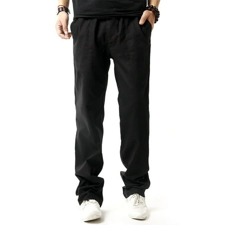 Long Pants For Men Spring And Summer Men's Linen Casual Pants Men's ...