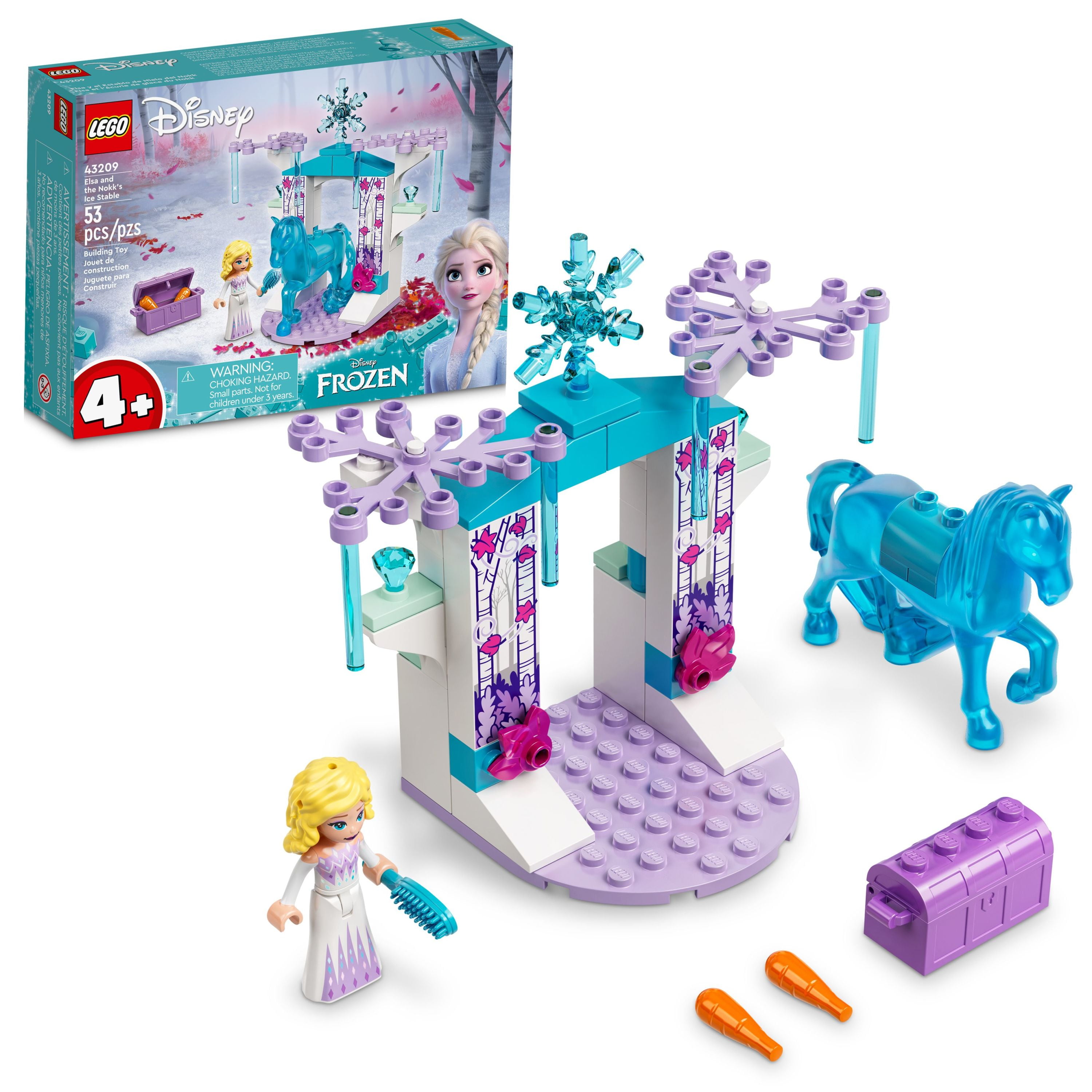 LEGO Disney Princess Elsa and the Nokk’s Ice Stable 43209 Set, with ...