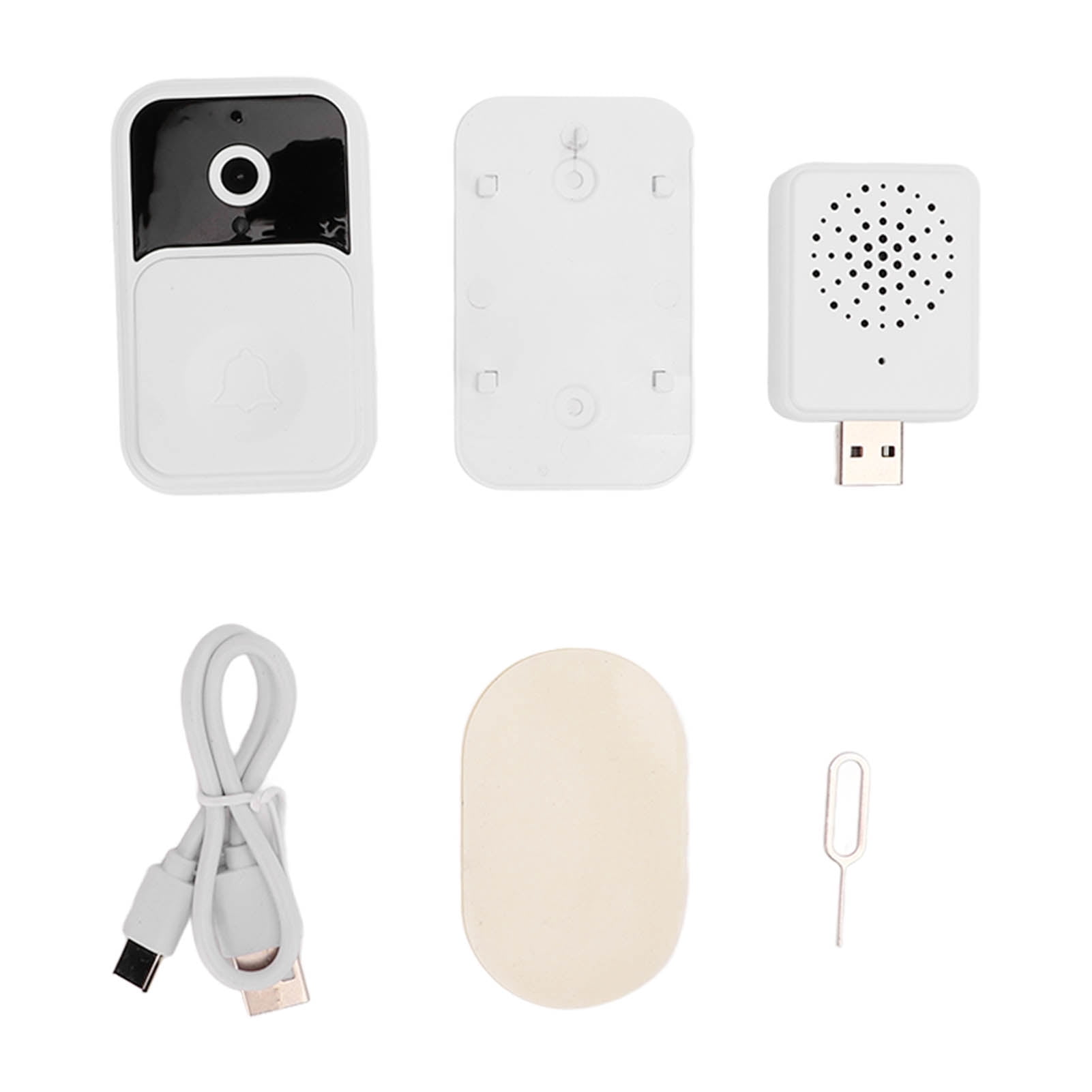 Timbre con cámara y vídeo Wi-Fi, timbre con vídeo inalámbrico Wi-Fi ...