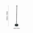 Desktop Flag Base Round Metal Heavy Duty with Spring Shock Absorption ...