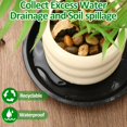 18 Piece Plant Tray, 4/6/8/10 inch 4 Sizes Black Plastic Flowerpot ...