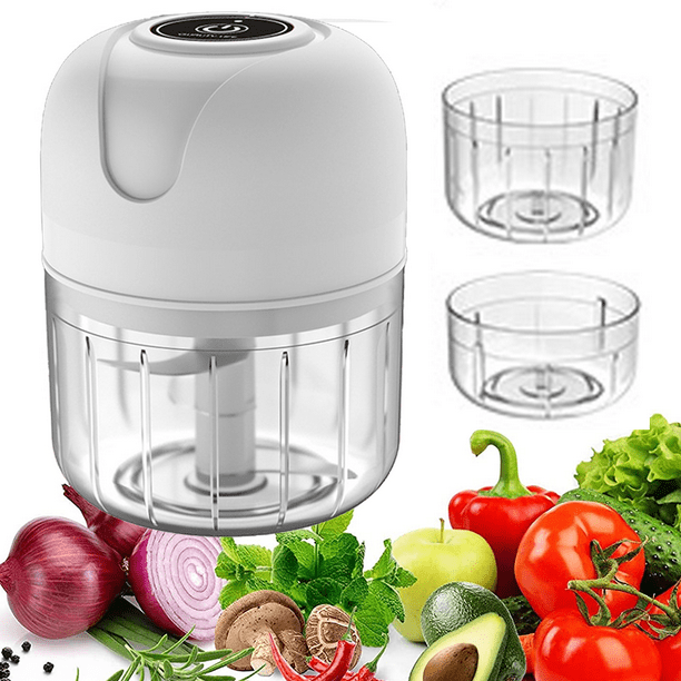 Electric Mini Food Chopper,USB Charging Mini Electric Garlic Chopper ...
