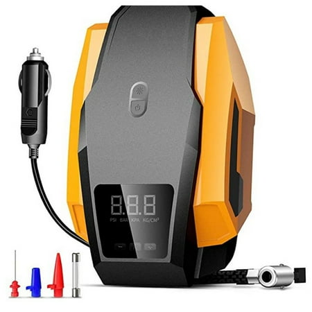 SPRING Tyre Inflator Portable Air Compressor 12V Compact Tyre Pump with ...