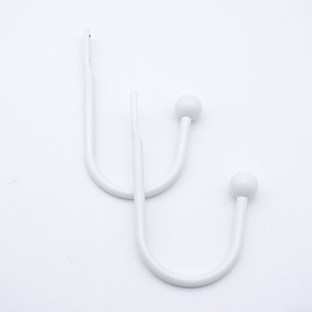 Dansefang1 2 Piece Sturdy Curtain Retainer Tether with Hooks Metal U ...
