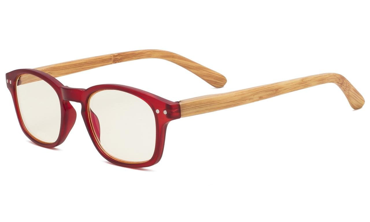 Eyekepper Computer Reading Glasses With Bamboo-look Temples Yellow ...
