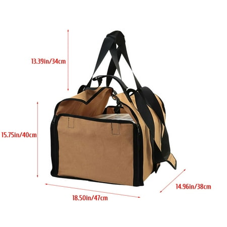 Firewood Log Carrier Sturdy Wood Carrier Bag Outdoor Portable Firewood ...