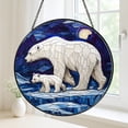Arctic Wildlife Window Decor – Stained Glass Style Hanging Art1601 ...